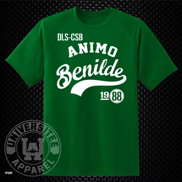 UniversiTEE Apparel DLSU Animo La Salle Benilde CSB Shirt | Lazada PH
