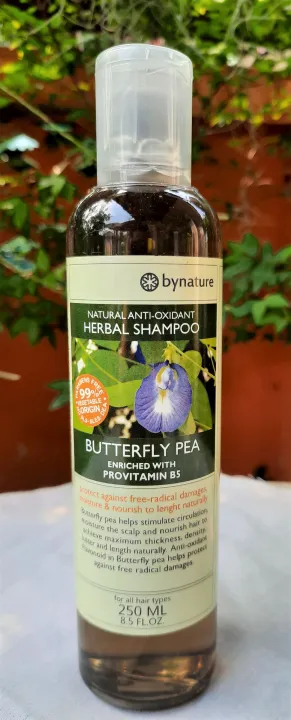 250ml/8.5fl.oz. BUTTERFLY PEA NATURAL ANTI-OXIDANT HERBAL SHAMPOO ...