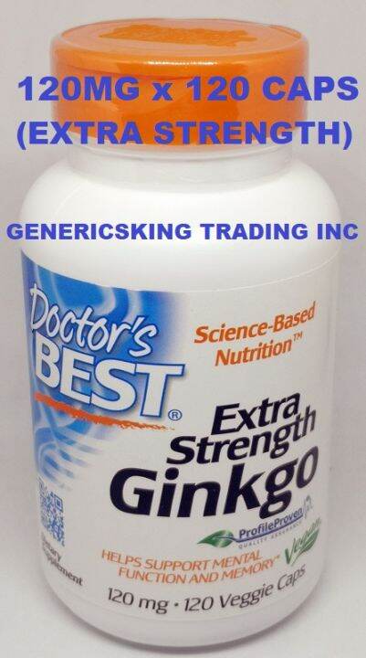 EXTRA STRENGTH GINKGO BILOBA 120MG x 120 CAPS (DOCTOR'S BEST) | Lazada PH