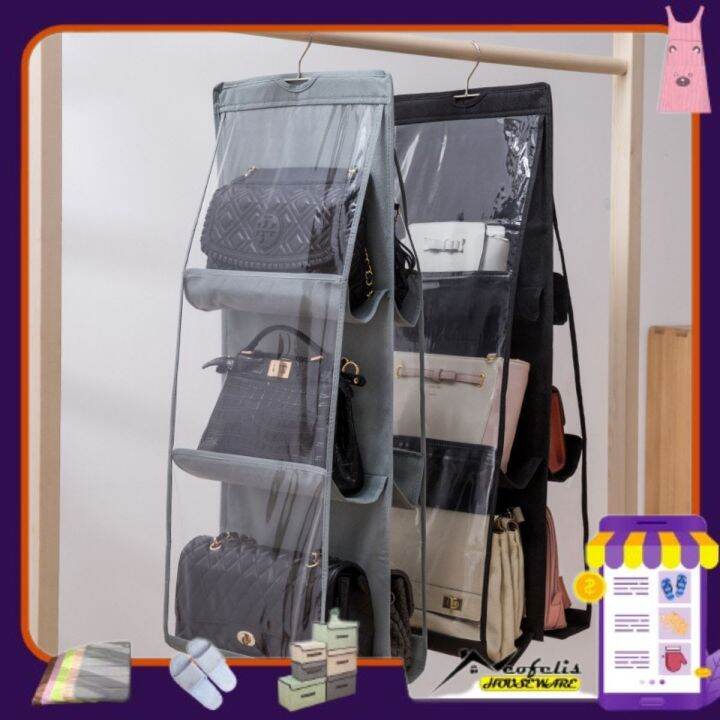 Rak Gantung Tas 6 Sekat / Bag Storage PR0326 | Lazada Indonesia