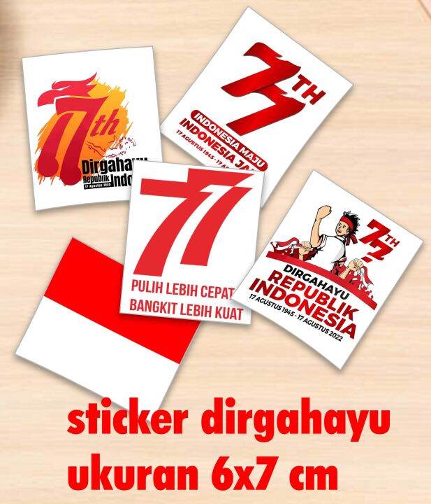stiker dirgahayu ri ke 77 sticker agustus | Lazada Indonesia