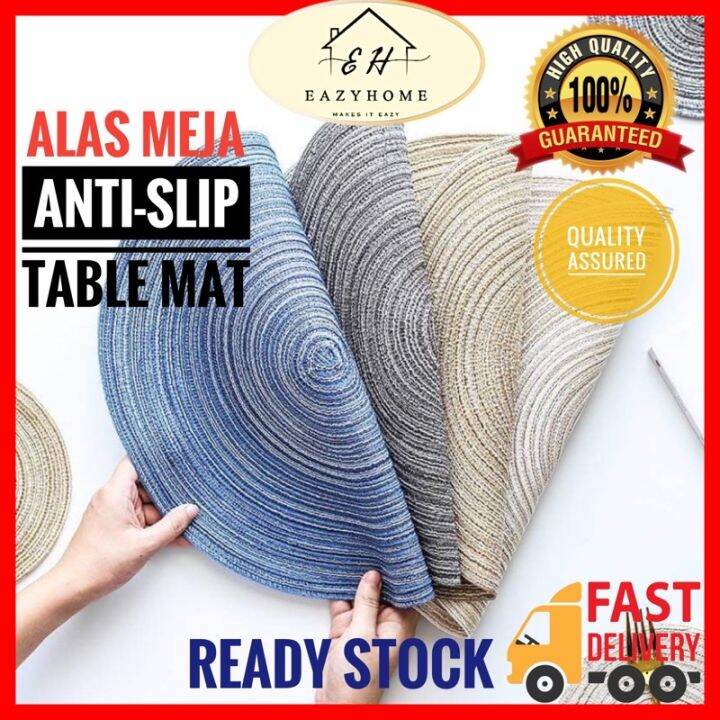 SUPERRCUP ELEGANT ROUND PLATE MAT ALAS MEJA UNTUK PINGGAN MANGKUK DECO ...