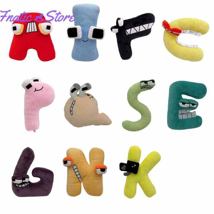 Plush Alphabet Lore Doll Educational Toys English Letter Kawaii Anime ...