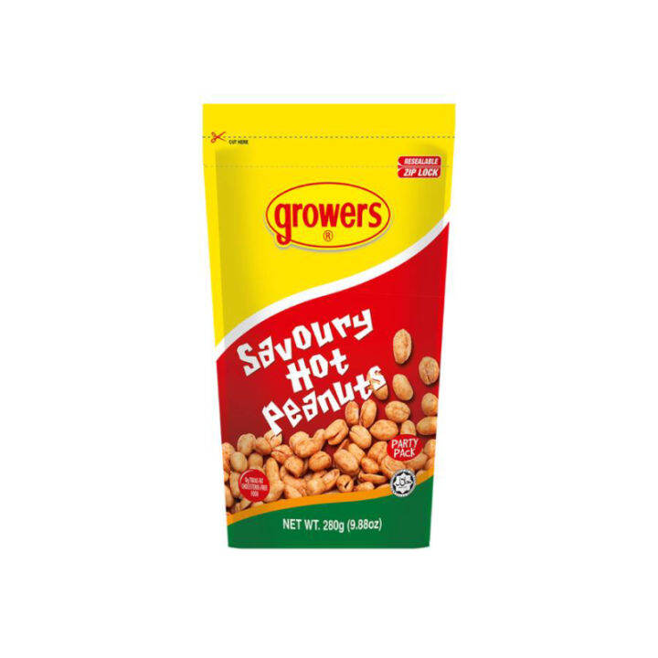 Growers Savoury Hot Flavor Less Grease Peanuts (280g) | Lazada PH