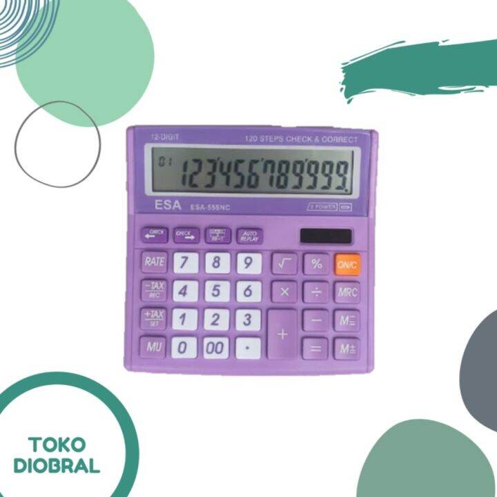 Kalkulator Dagang 12 Digits Check Correct warna warni | Lazada Indonesia