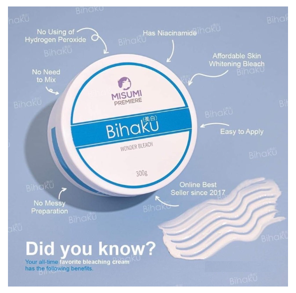 Bihaku Wonder Bleach 300g for a smoother and whitener skin pampaputi bestseller | Lazada PH