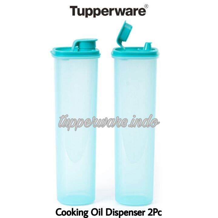 Tupperware Cooking Oil Dispenser set smart saver round tempat minyak ...