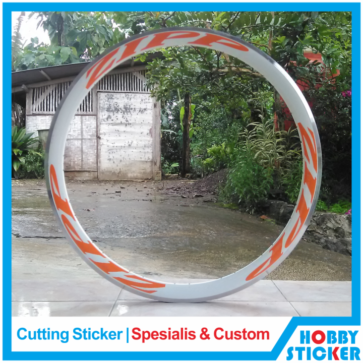 Stiker Rim Zipp Road Bike Fixie Sticker Rims 26 27.5 29 700c Decal ...