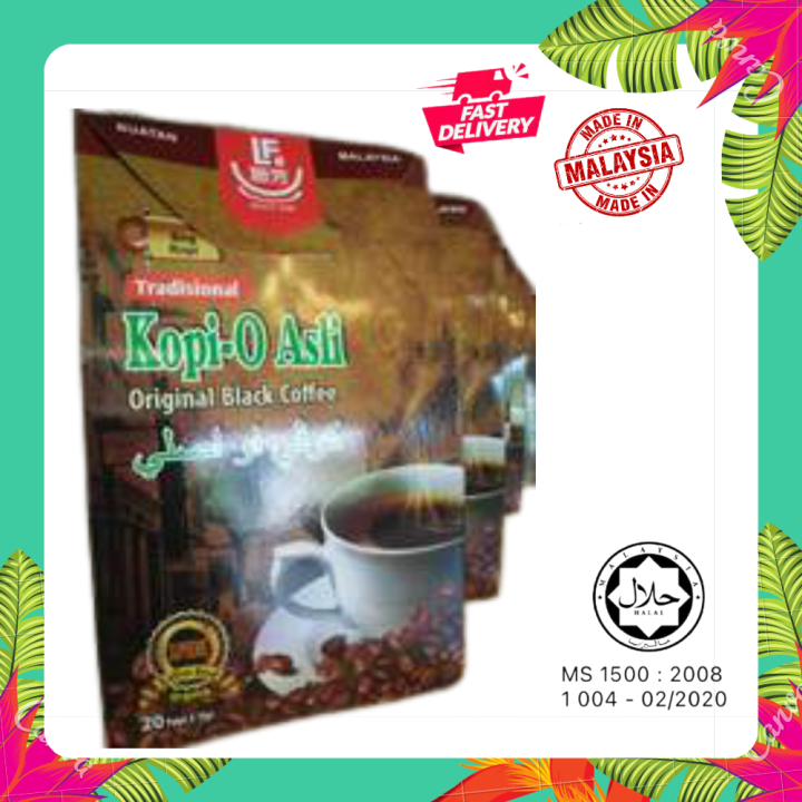 LIN FUNG Kopi O Black Coffee Kopi Hitam Gred AA 20 Sachets X 15g Kopi ...