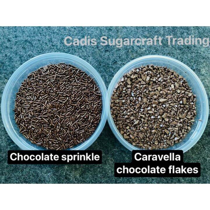 200g Caravella Chocolate Flakes Elmer Chocorice Sprinkle Donut Topping ...