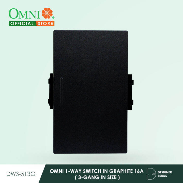 OMNI 1-Way Switch in Graphite 16A (3-Gang Size) - DWS-513G | Lazada PH