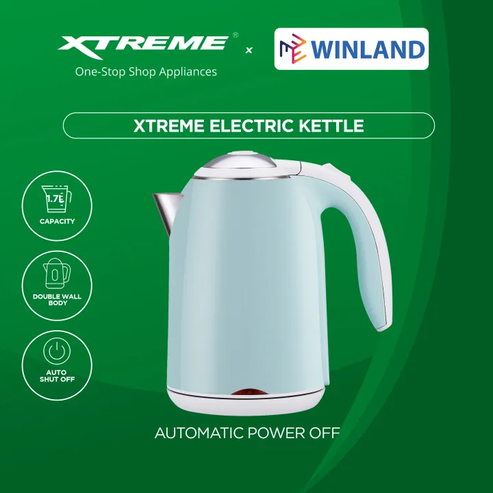 XTREME HOME 1.7Liters 360° Rotation Design Cordless Electric Kettle ...