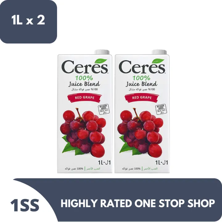 Ceres 100% Red Grape Juice No sugar Added 1L x 2 | Lazada PH