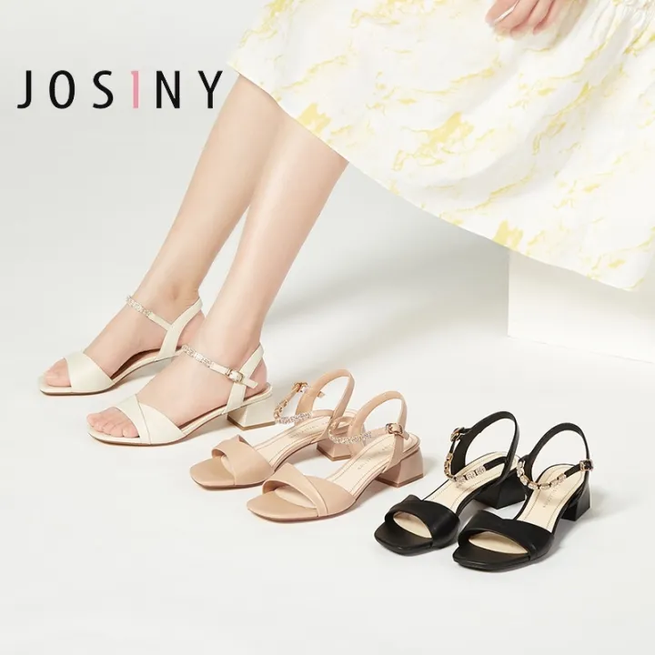 ↂ JOSINY รองเท้ารัดส้นผู้หญิงรองเท้าส้นสูง รองเท้าแฟชั่น รุ่นใหม่ล่าสุด ...