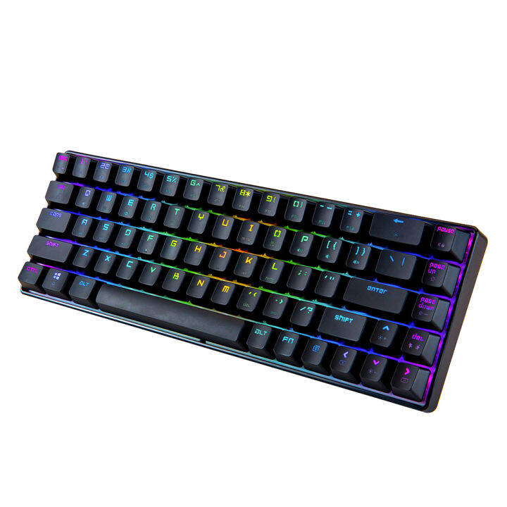 Magic-Refiner Mk14 RGB Keyboard Lampu Latar 68 Keys Metal Panel N-key ...