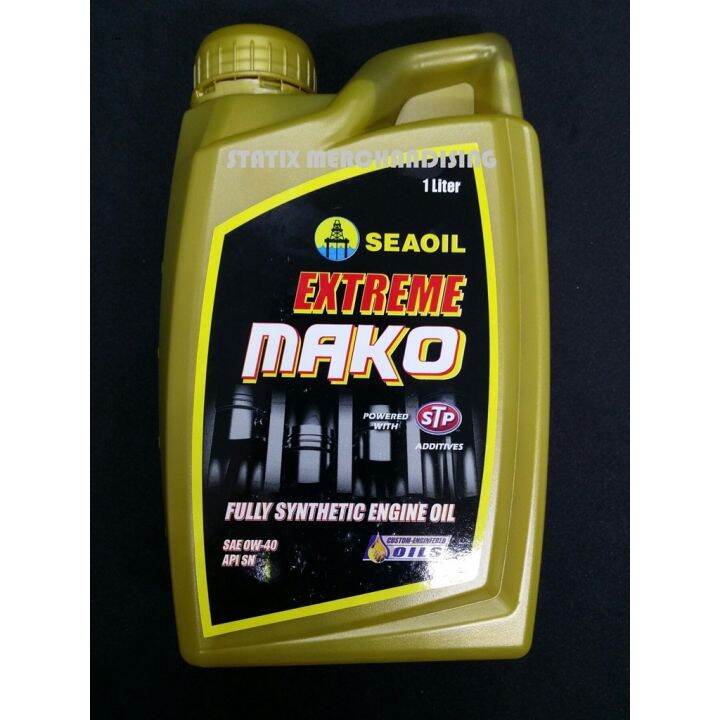 Seaoil Extreme Mako Fully Synthetic Oil 0W-40 API SM / CI-4 | Lazada PH