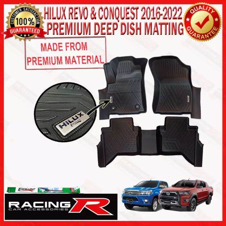 Toyota Hilux Revo or Conquest 2016 to 2023 EXCELLENT Deep Dish Matting ...