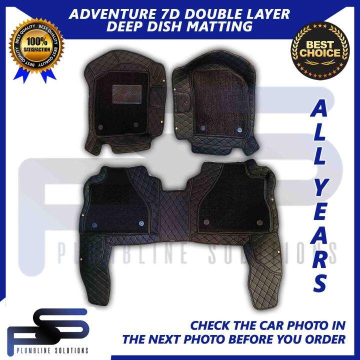 7D ROHS Double Layer Deep Dish Matting for Mitsubishi Adventure All ...