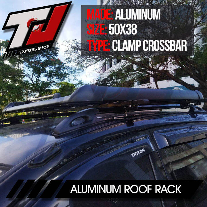 50x38 UNIVERSAL ALUMINUM ROOF RACK CARGO CARRIER with CLAMP TYPE ...