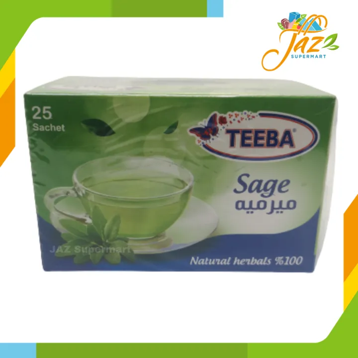 Teeba Herbal Tea,Sage, 25 sachets, Halal, Product of Jordan | Lazada PH
