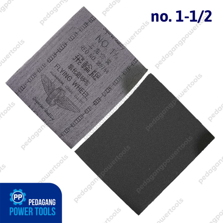 FLYING WHEEL AMPLAS BESI NO 1-1/2 KERTAS GOSOK LEMBARAN ABRASIVE PAPER ...