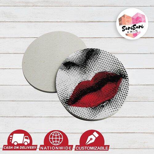 Fornasetti inspired Round Rubber Coaster | 10x10 cm | 3mm thick | Lazada PH