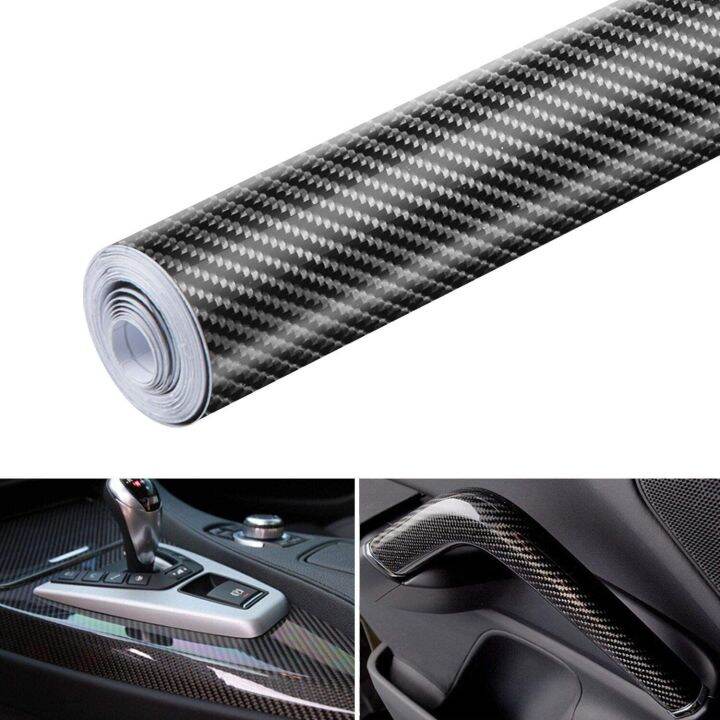 Oversized Car 7D Carbon Fiber Sticker Waterproof Glossy Vinyl Roll ...