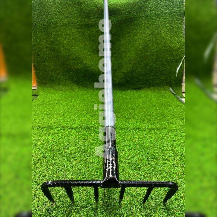 TREETOOLS ตะกราว คราดหญ้า แบบ 6ซี (คราดพร้อมด้าม) คราดกวาดหญ้า คาด คราดเอนกประสงค์ คราดเกาะเห็ด ...