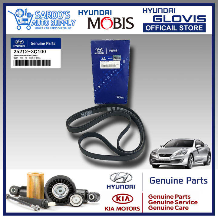 [Genuine] Drive Belt / Fan Belt For Hyundai Genesis Coupe ,2008-2016 ...