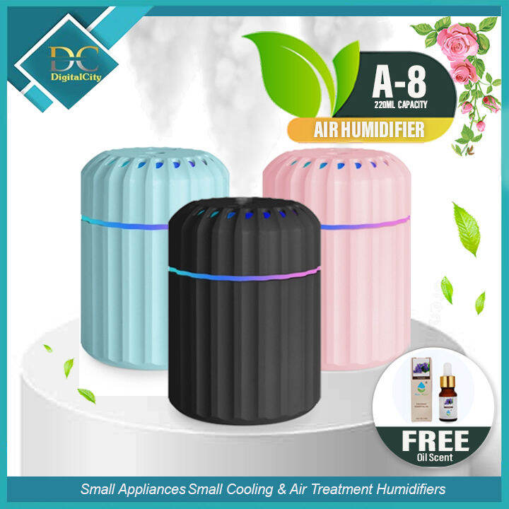 DIGITAL A8 Portable Multifunctional Humidifier with USB Charging 200ML ...