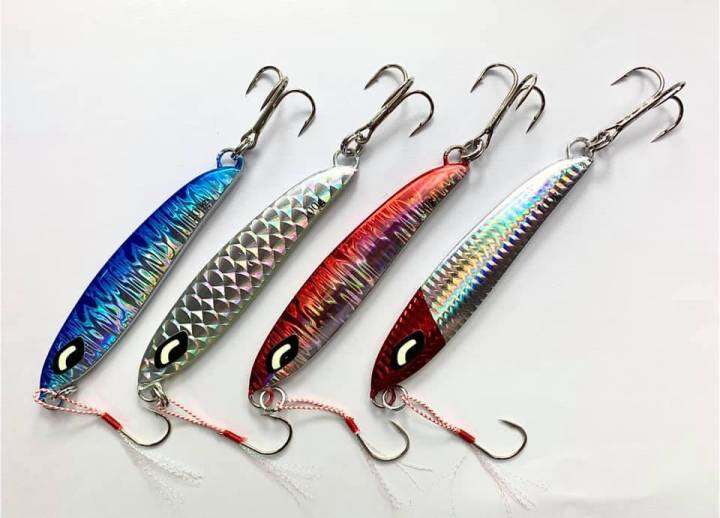 Ocean Wizard 100 gram 4 color jigs with bkk hooks | Lazada PH