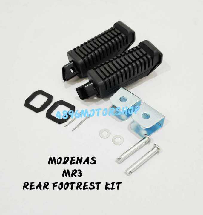 MODENAS MR 3 MR3 KRISS110 EURO 3 REAR FOOTREST KIT SET FOOT REST STEP / PEMIJAK KAKI BELAKANG ...