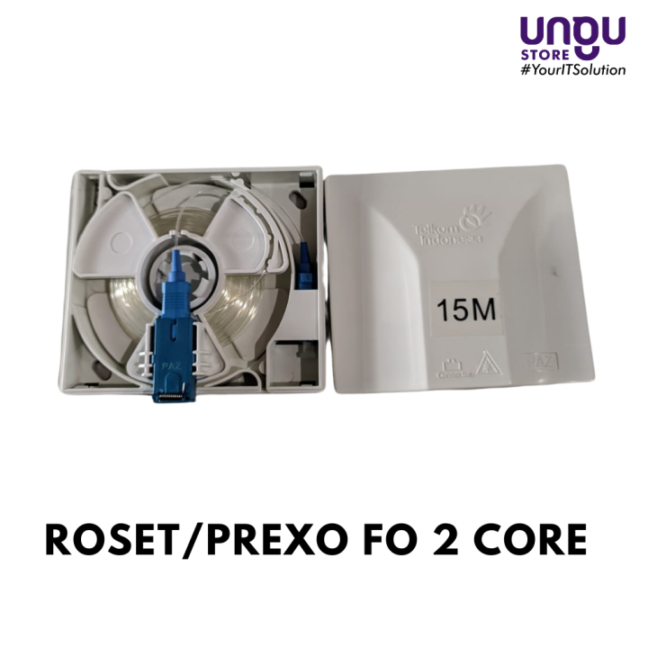 Roset FO 2 Core Roset Prexo Fiber Optik Kabel Indoor Transparan 15M | Lazada Indonesia