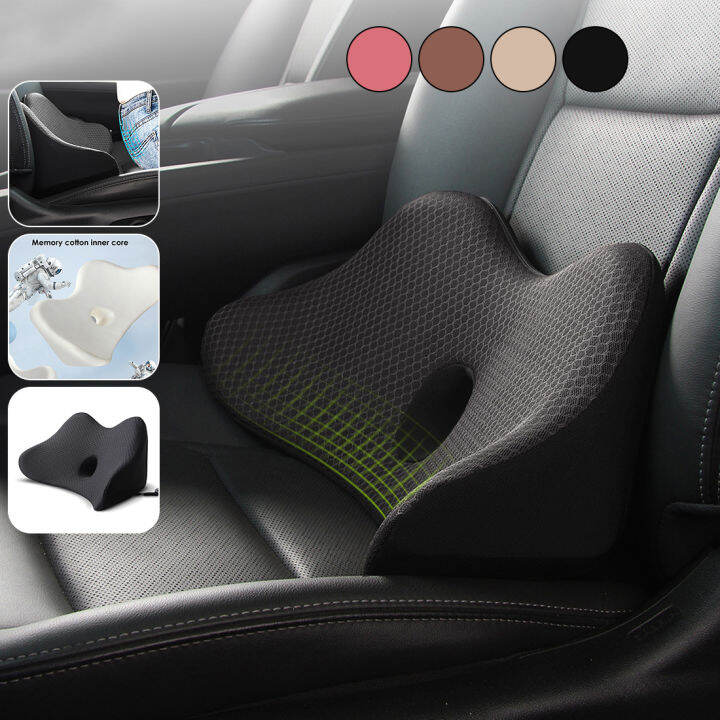 Lumbar Support Pillow for Car, 100% Memory Foam Lumbar Pillow, Driver's ...