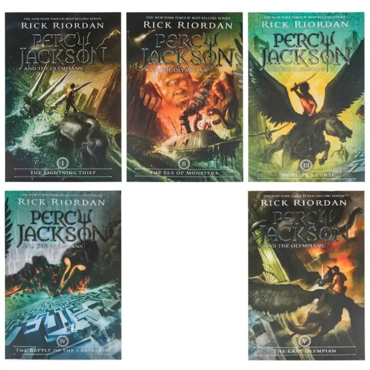 The new 2022 NO BOX Percy Jackson Complete Boxed Set of 5-Book by Rick ...