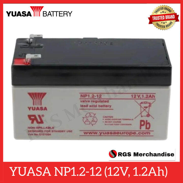 YUASA NP1.2-12 VRLA ( Lead Acid Battery) | Lazada PH