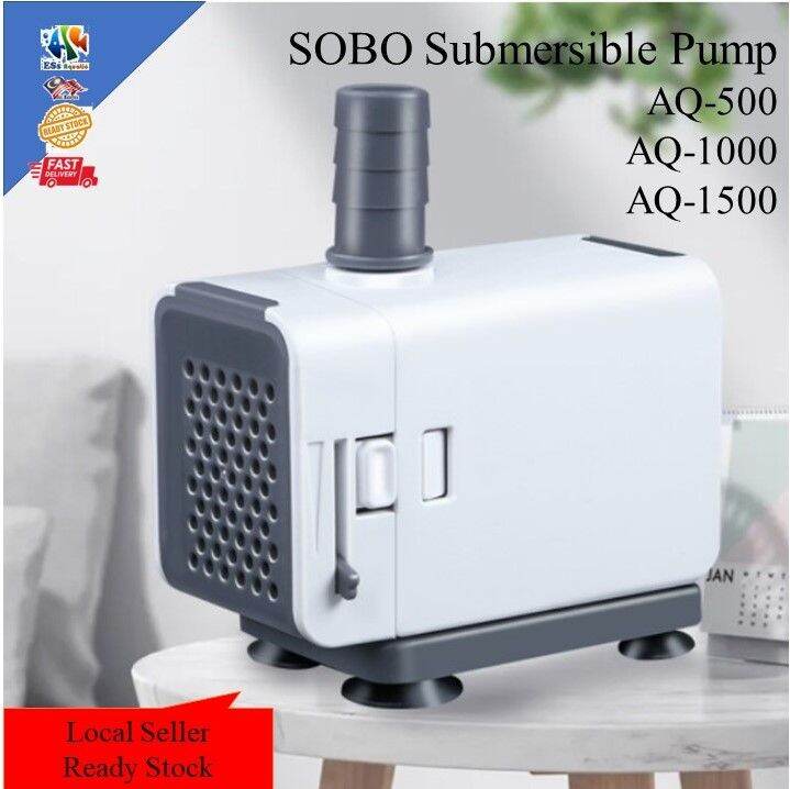 SOBO Aquarium Submersible water Pump, Adjustable water flow, Pump ...