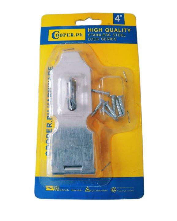 COOPER SAFETY HASP LOCK SERIES HIGH QUALITY STAINLESS 4" | Lazada PH