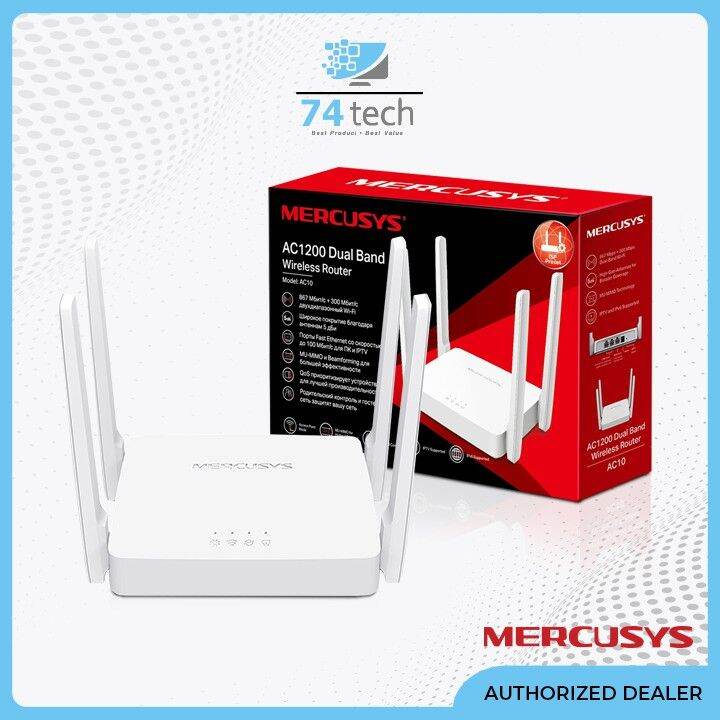 Mercusys AC10 AC1200 Dual Band Wireless Router | Lazada PH
