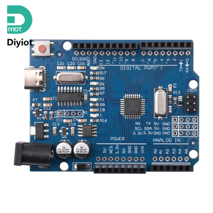 Diyiot Board for UNO R3 ATmega328P with CH340G Chip Compatible for ...