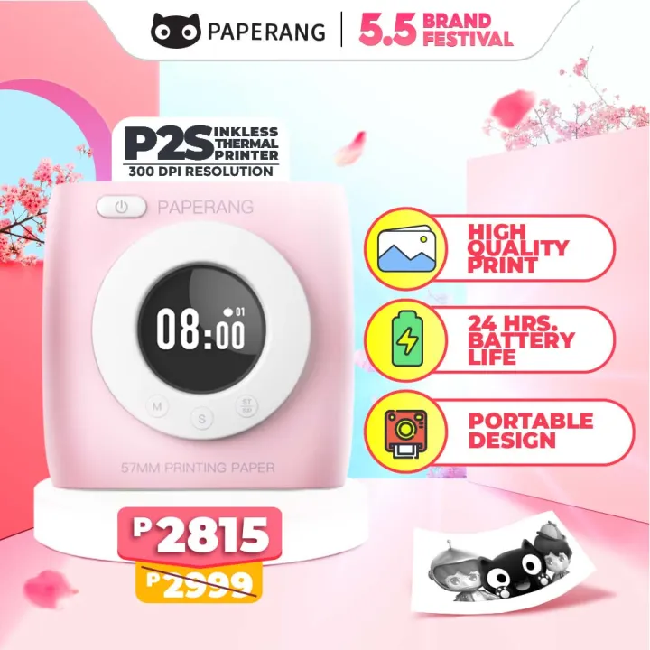 Discount activity Paperang P1, P2, P2S Portable Thermal Printer with ...