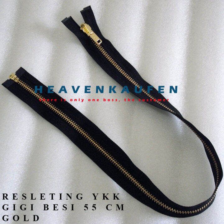 Resleting Zipper YKK 55 cm Type Gigi Besi Model Set Bolak Balik Buka - Lepas / Open - End Harga ...