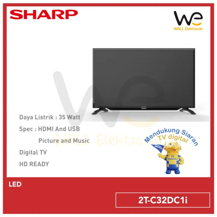 SHARP LED 2T-C32DC1i / 2TC32DC1i / 32DC | Lazada Indonesia