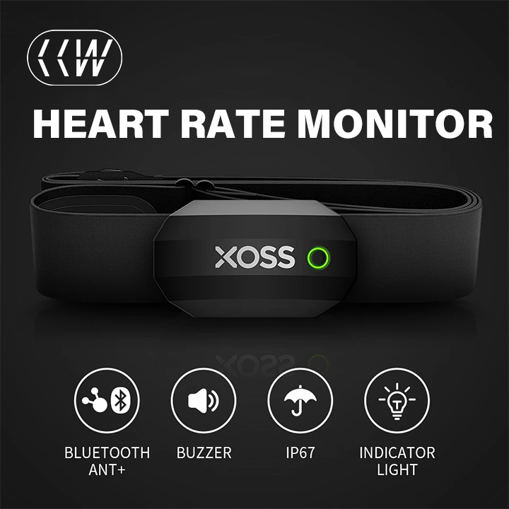 CCW X2 Chest Strap Heart Rate Sensor Monitor Bluetooth ANT+ Wireless ...