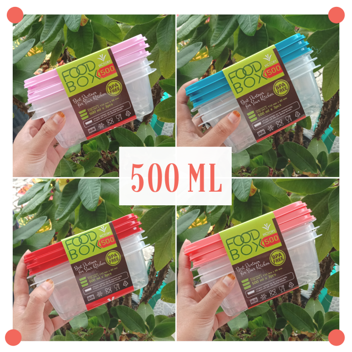 WADAH MAKAN -KOTAK KUE AMANDA -KOTAK TEMPAT MAKANAN (500 ML) UNTUK ...