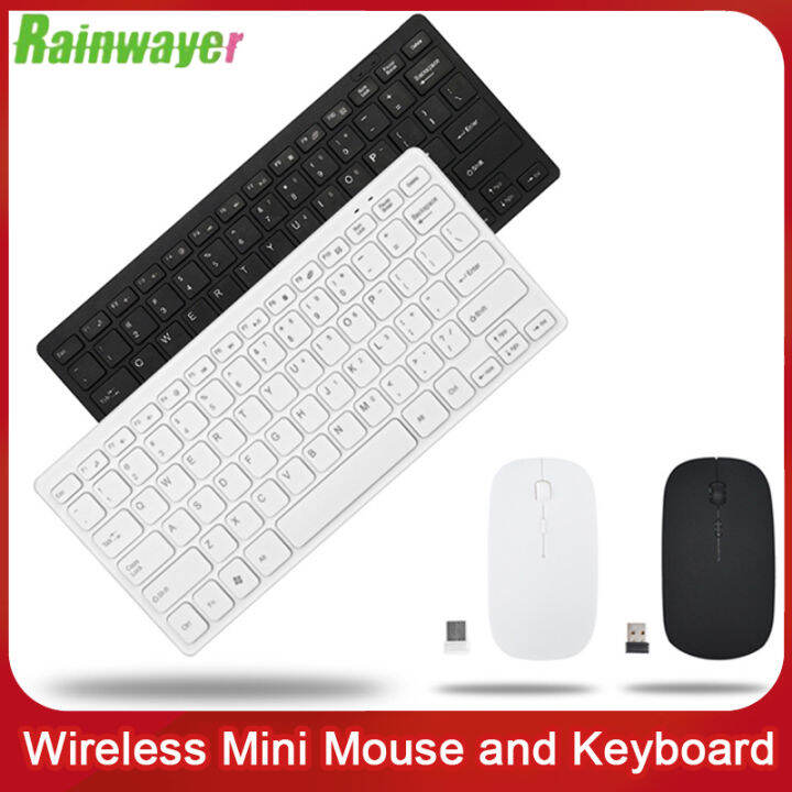 2.4G Wireless Keyboard and Mouse Mini Rechargeable Bluetooth Keyboard ...