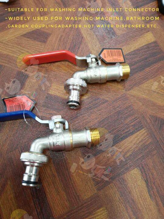 1/2" MITCO italy heavy DUTY STEEL / BRASS water bib tap washing machine ...