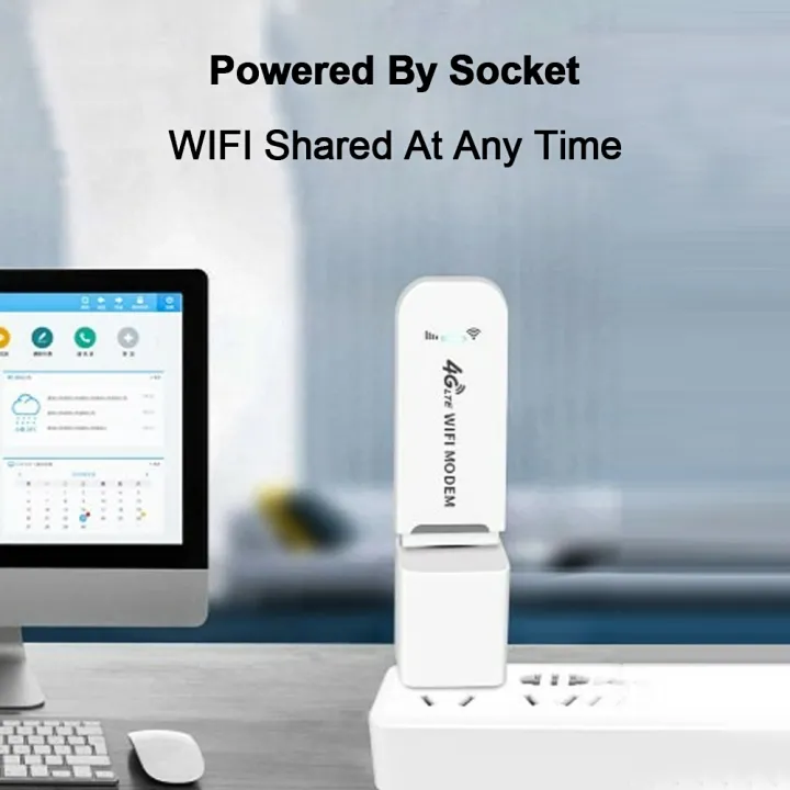 4G LTE Adapter Network Card Router Home USB White WiFi Modem Wireless ...