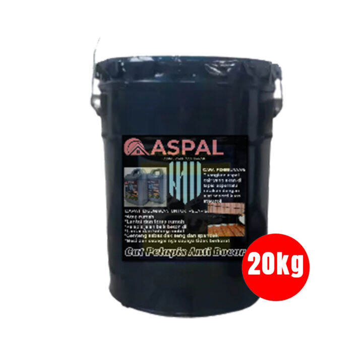 ASPAL CAIR 20 KG EMULSI PELAPIS CAT TEMBOK WATERPROOF UNTUK ATAP TEMBOK ...