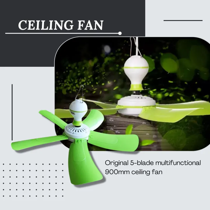 Original 5-blade multifunctional ceiling fan 900mm ceiling fan with 4/5 ...